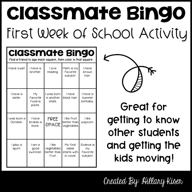 What to Do The First Week of School! - Hillary's Teaching Adventures